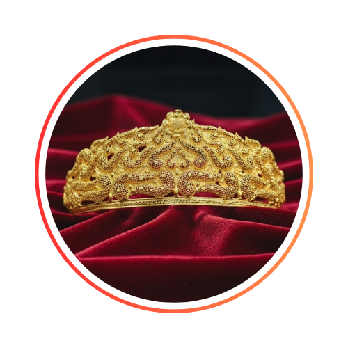 Buy Gold Plated Crowns Online | Beautiful Crown Designs – Poojamani ...